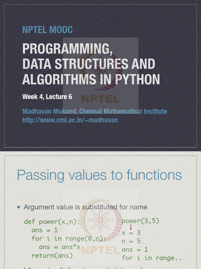 Python Week4 Lecture6 Handout | PDF