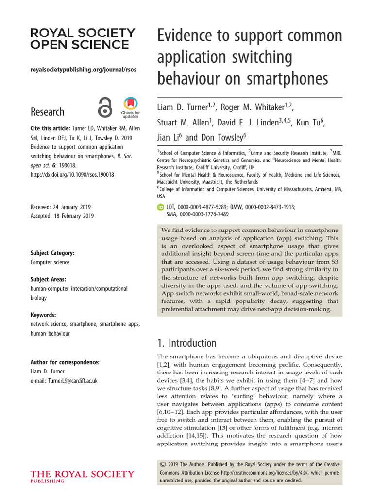 Rsos 190018 | PDF