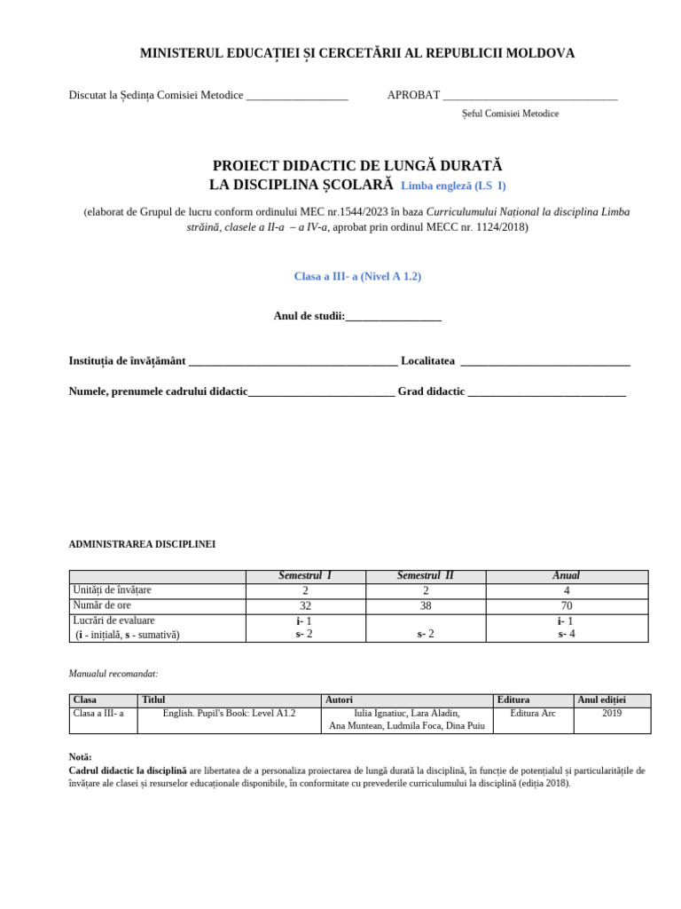 PLD - 3rd Form | PDF | English Language | Question