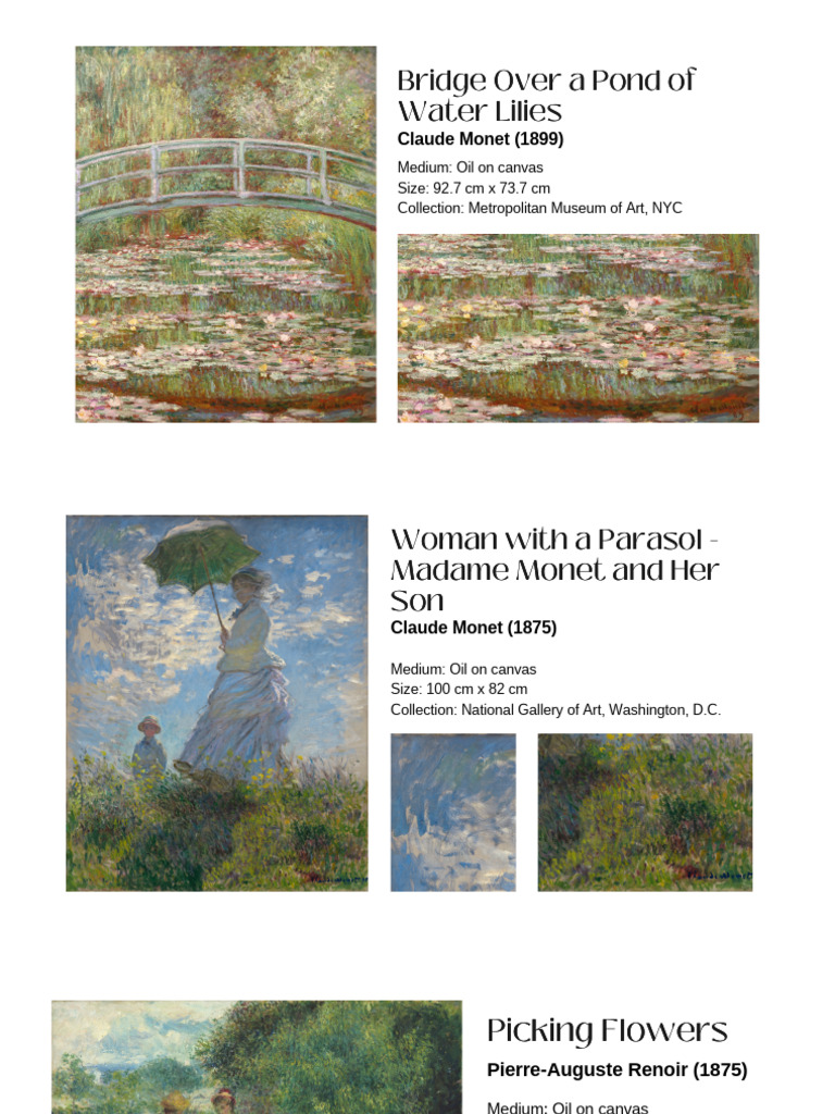 Impressionist Paintings | PDF
