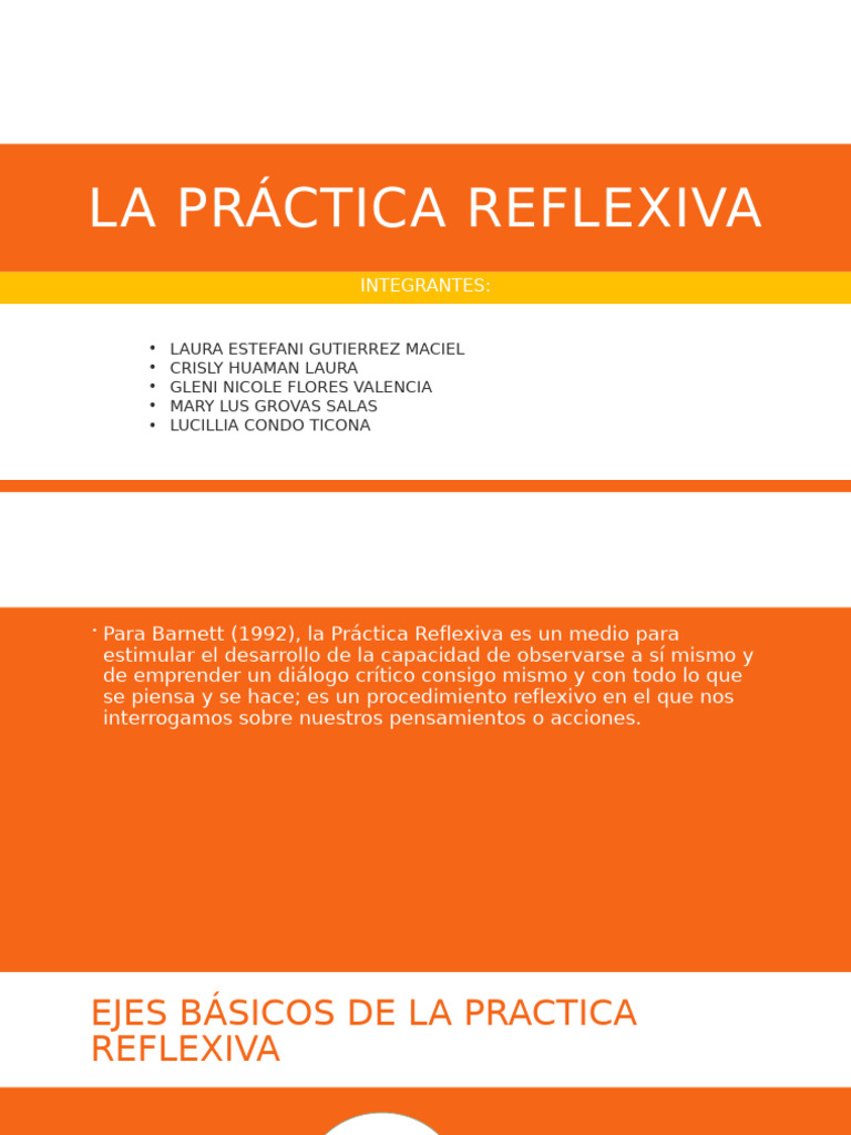 La Práctica Reflexiva | PDF