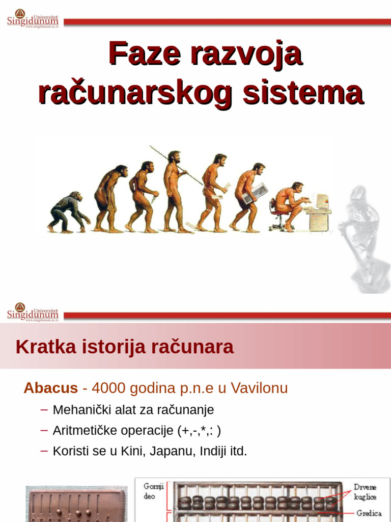 02 - Istorija I Razvoj Racunara | PDF