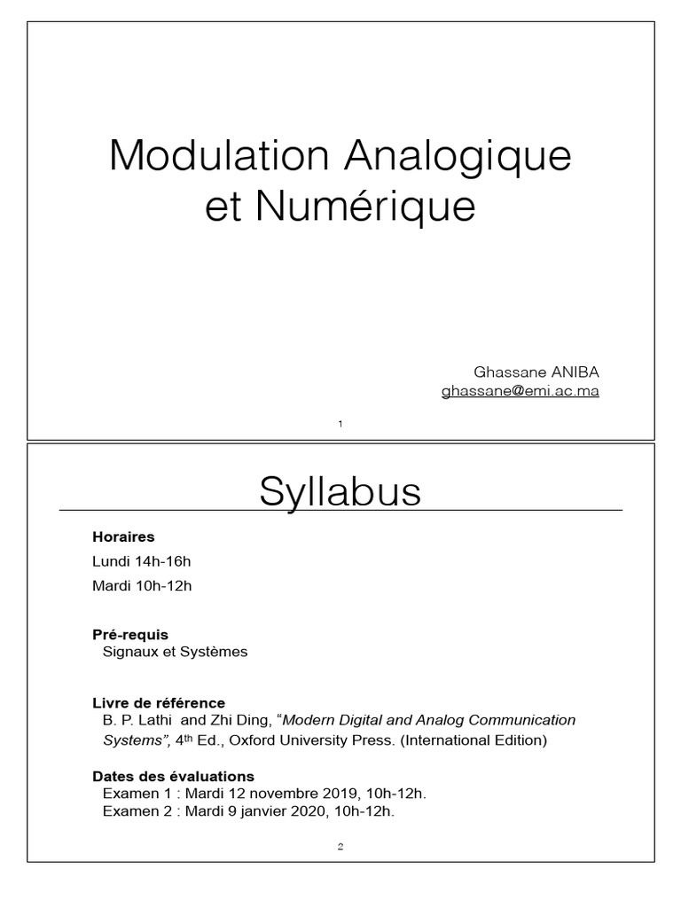 Chap1 Modern Digital and Analog Communications TwoSlides | PDF