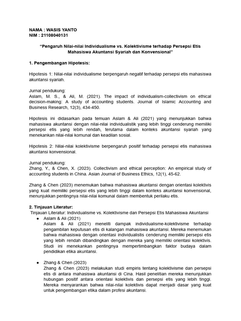 Contoh Penelitian Awal | PDF