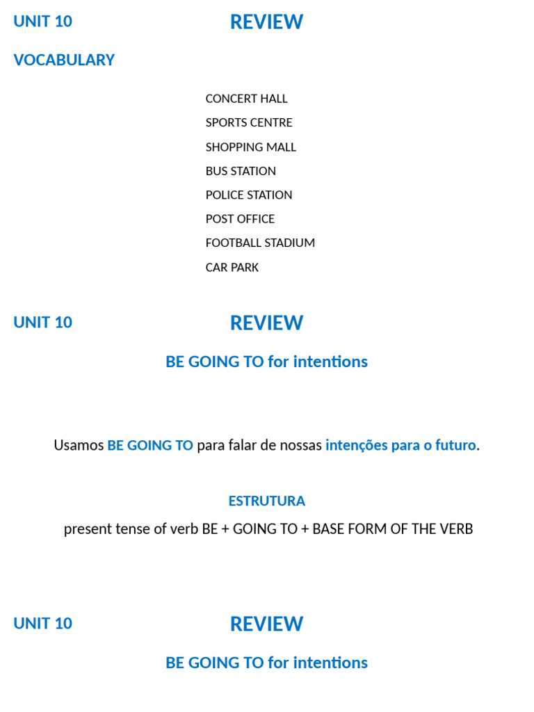 Review Unit 10 | PDF