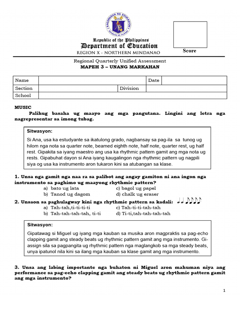 Mapeh 3 - Final | PDF