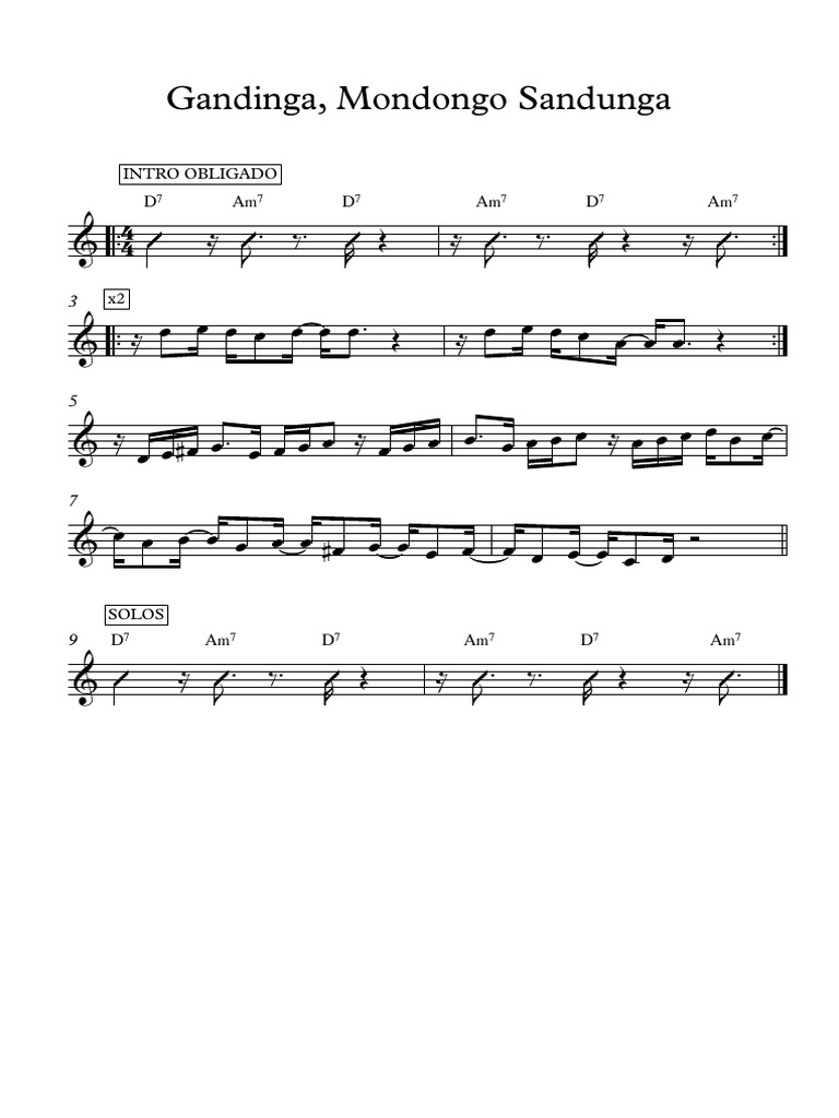 Gandinga, Mondongo Sandunga | PDF