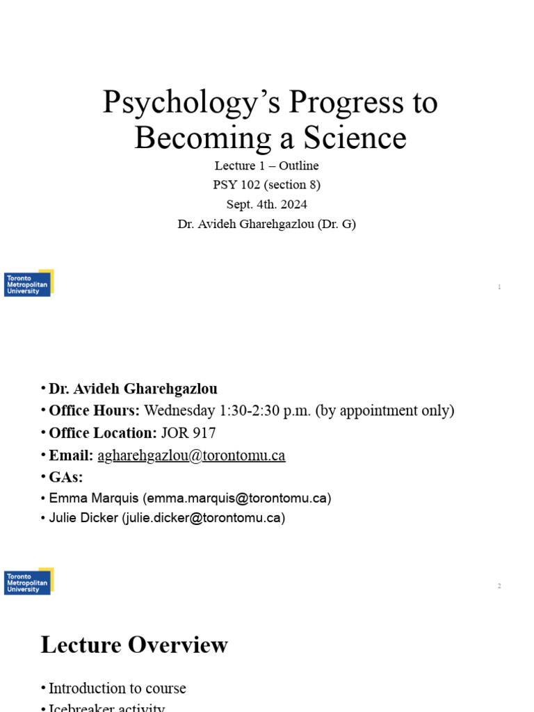 Lecture 1 - Outline | PDF