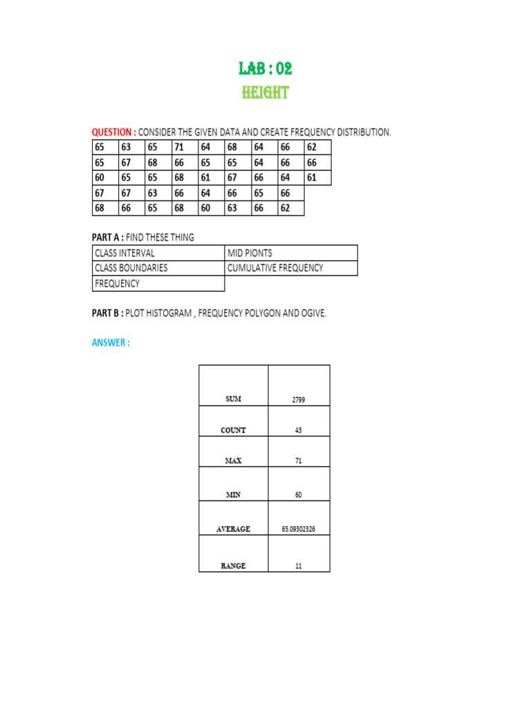Lab 02 Height | PDF