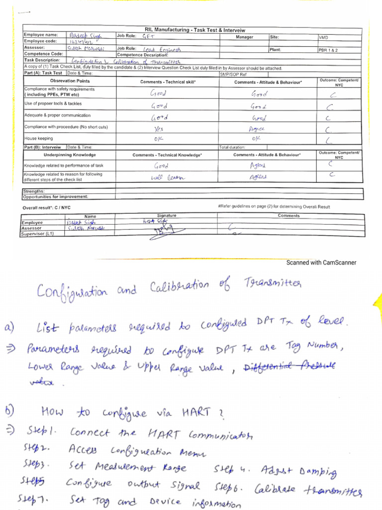 Configuration and Calibration of Transmitter | PDF