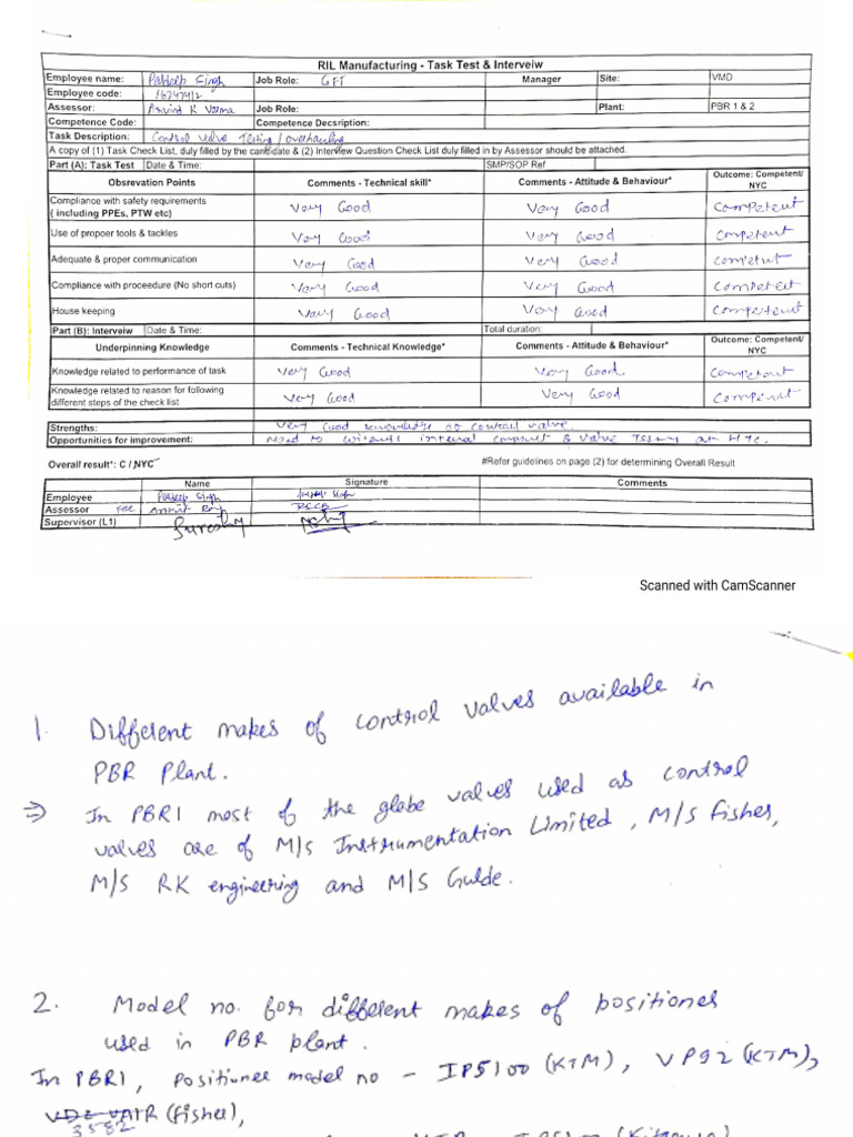 Control Valve Testing Overhauling Pdf