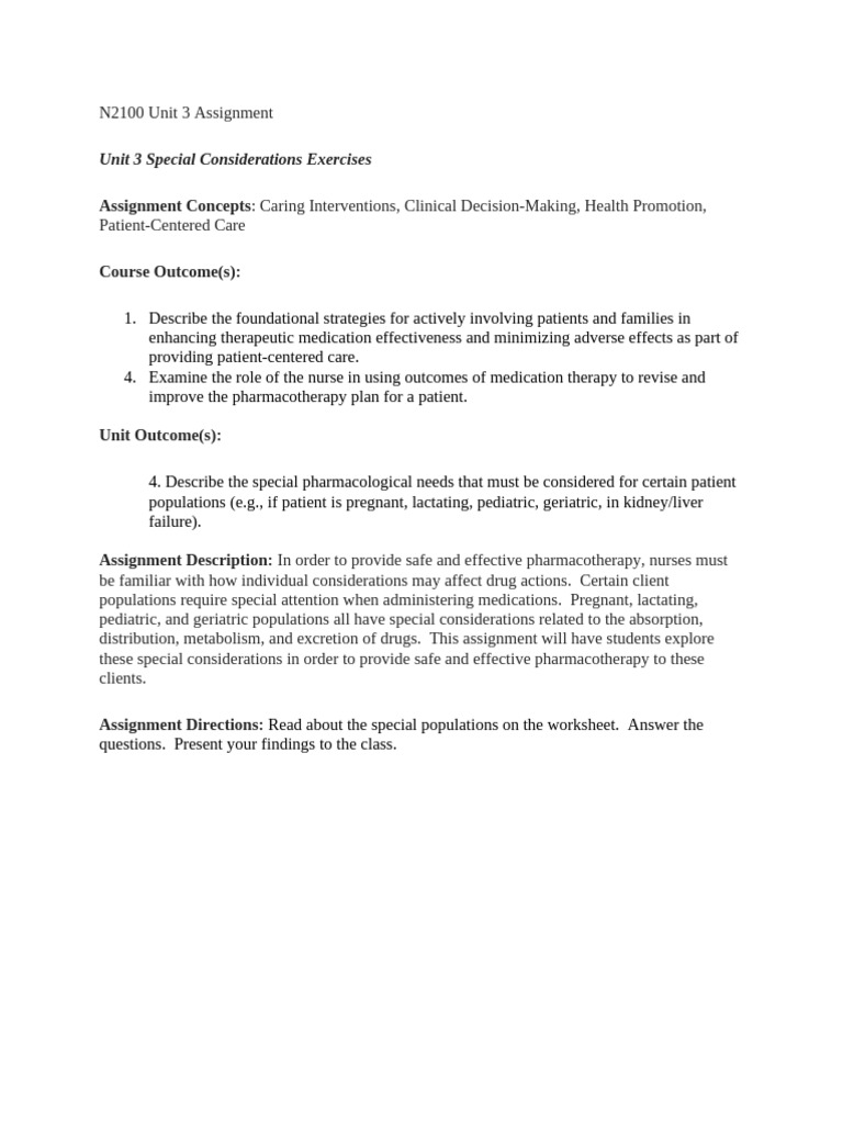 Unit 3 Assignment With SDOH | PDF