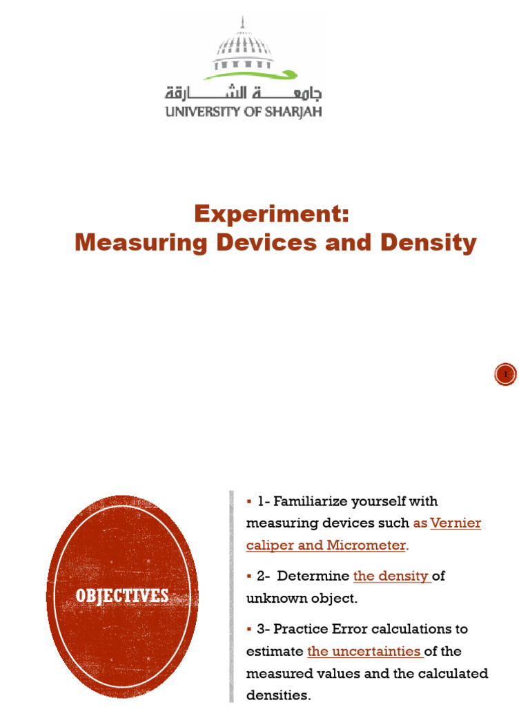 Measuring Devices and Density (PP) | PDF