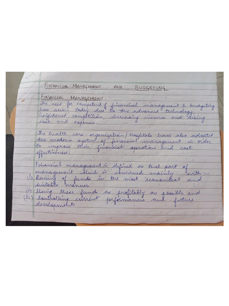 Financial Management and Budging | PDF