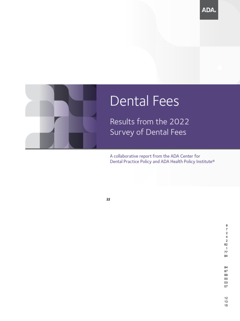 Dental Fees Survey | PDF