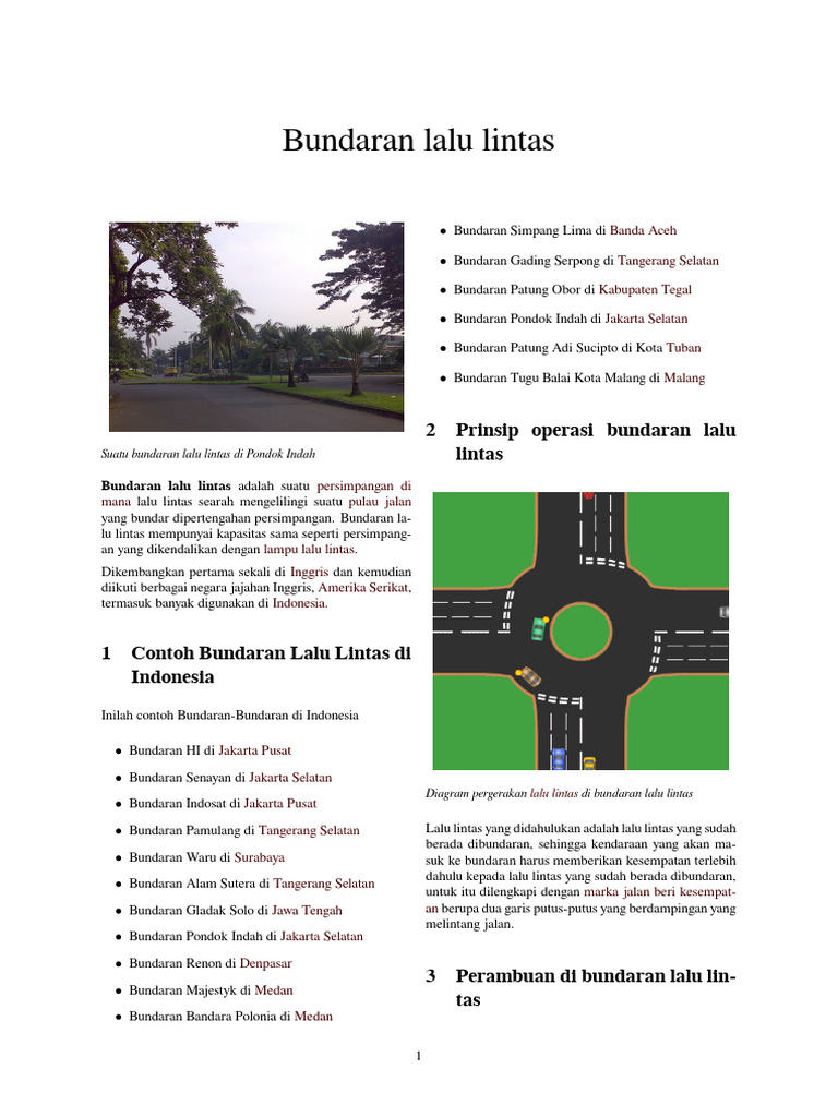 Bundaran Lalu Lintas | PDF