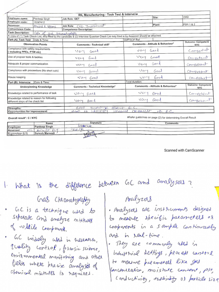Calibration of Gas Chromatography | PDF