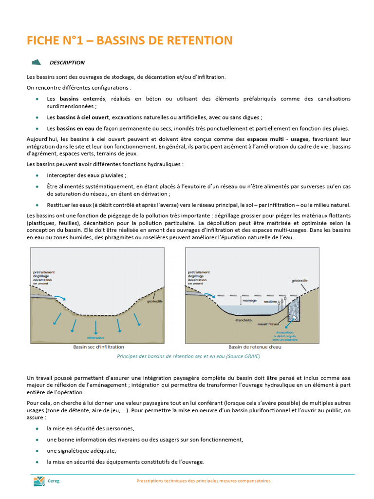 Annexe 2 Fiches Techniques Ouvrages de Gestion Des Eaux Pluviales | PDF