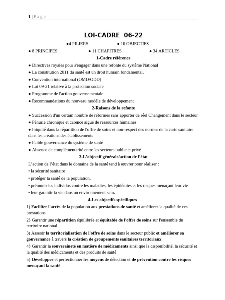 Loi-Cadre 06-22 | PDF