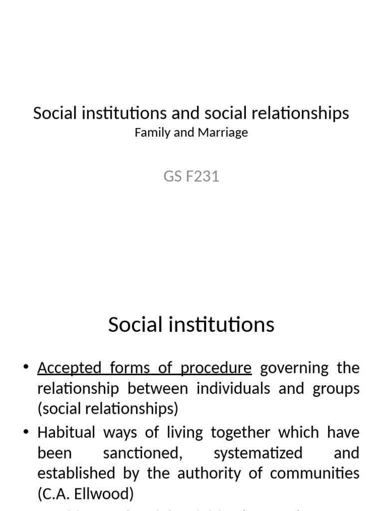 Social Relationships | PDF