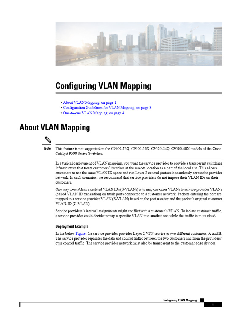 Configuring Vlan Mapping | PDF
