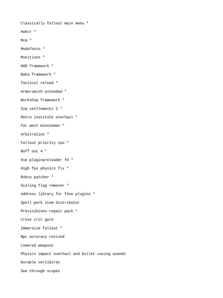 Mods Fallout 4 | PDF