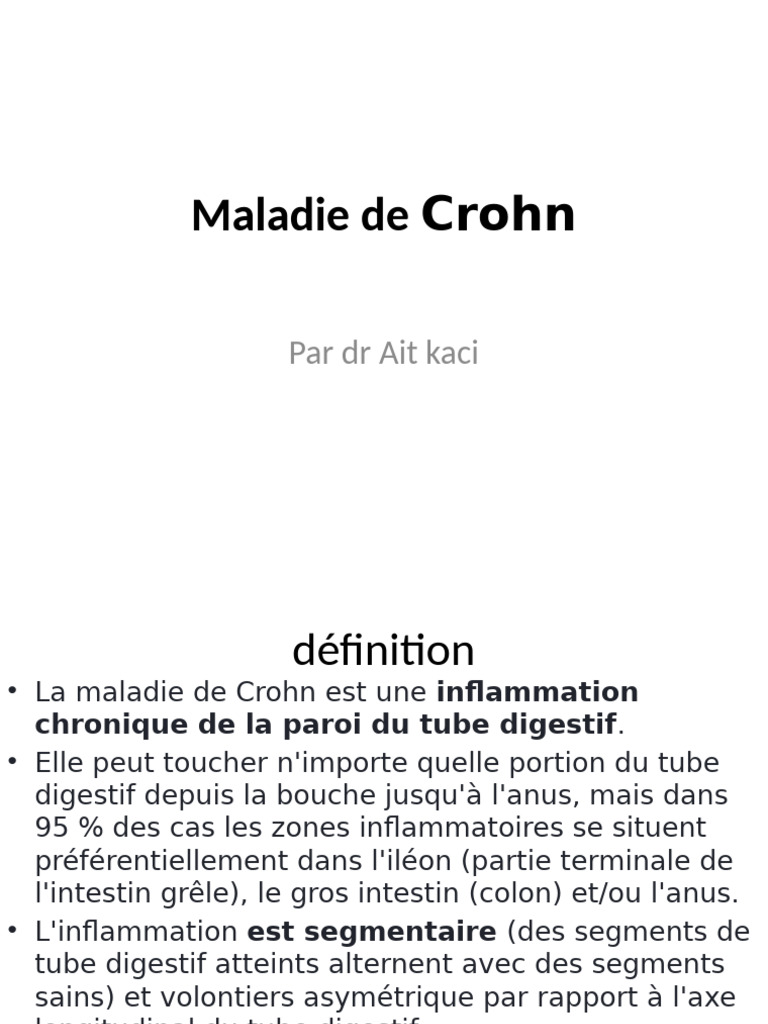 Maladie de Crohn | PDF