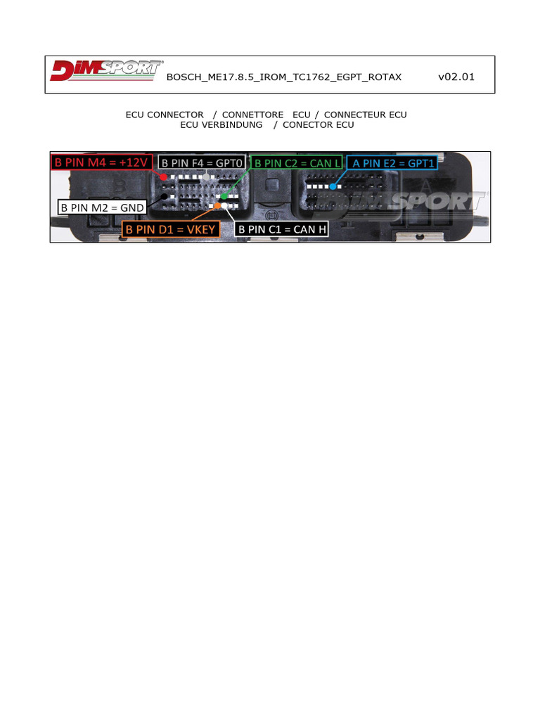 Bosch Me17.8.5 Irom TC1762 Rotax | PDF