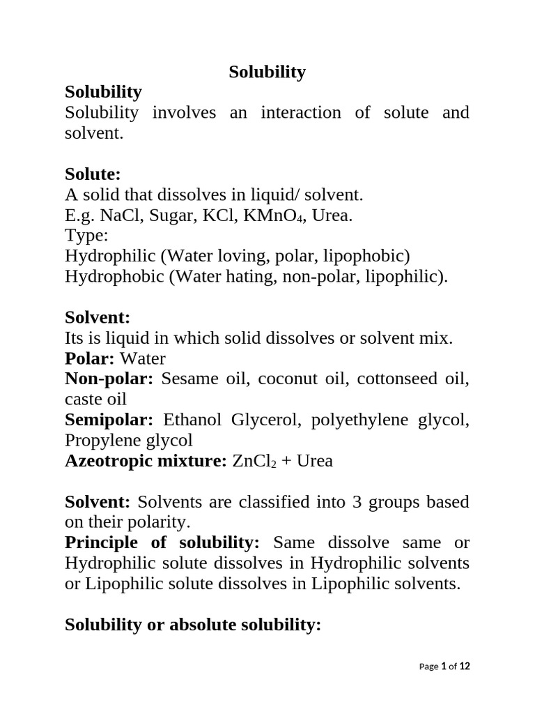 Lecture 2 Liquid Dosage Forms Solvent | PDF