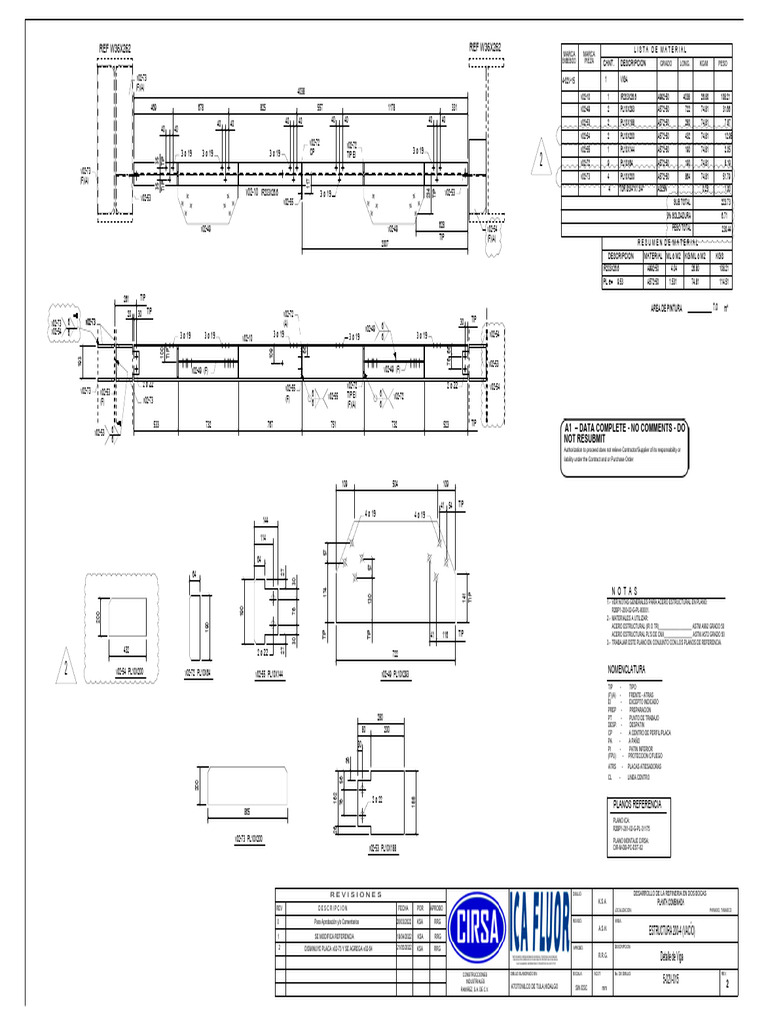 REF W36X262 REF W36X262: Cant. Descripcion Lista de Material | PDF