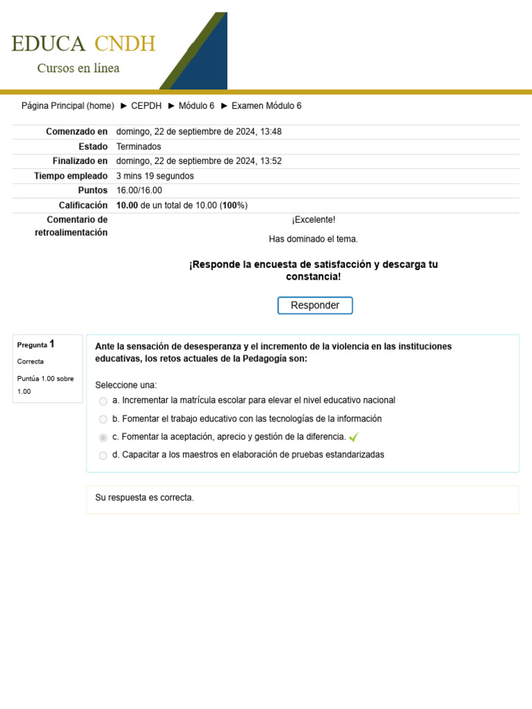 Examen Módulo 6 | PDF