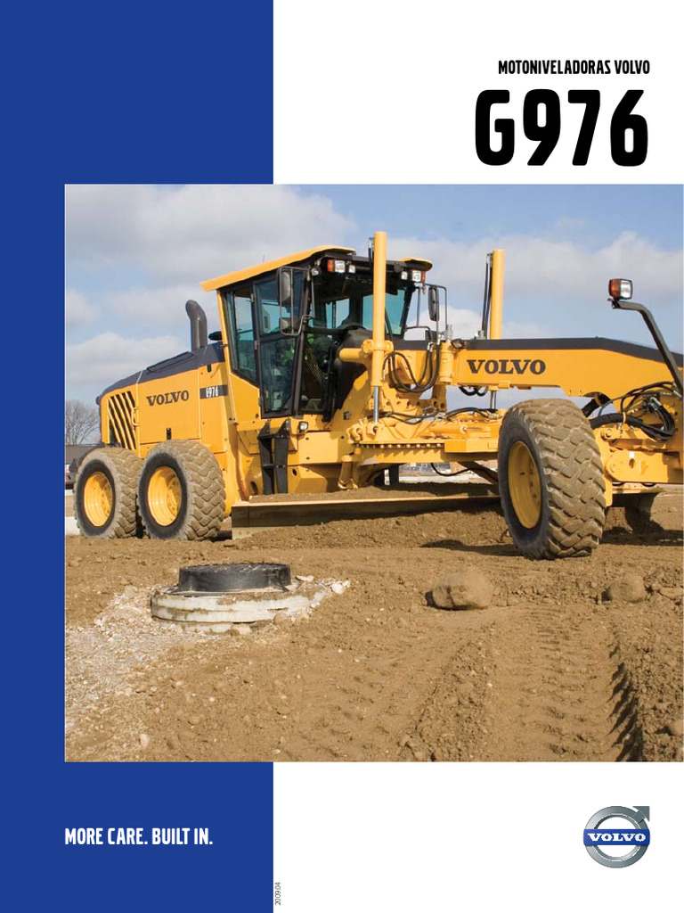 Especificaciones Motoniveladora Volvo G976 | PDF | Tecnología de ...