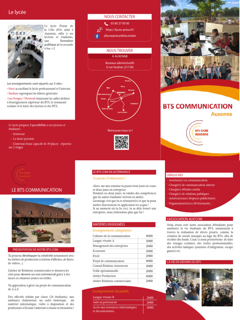 Plaquette BTS Comm | PDF