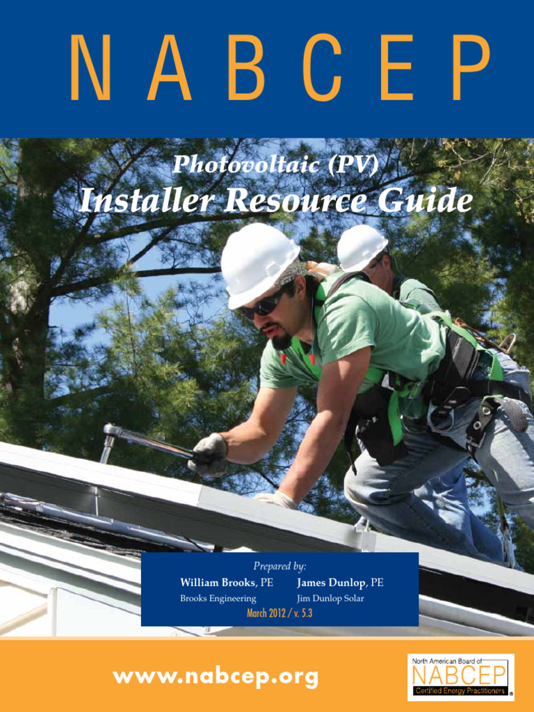 NABCEP Training Guide | PDF