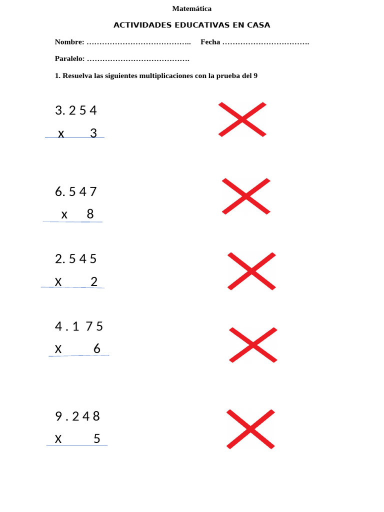 Matemática tarea 3 clases virtuales | PDF