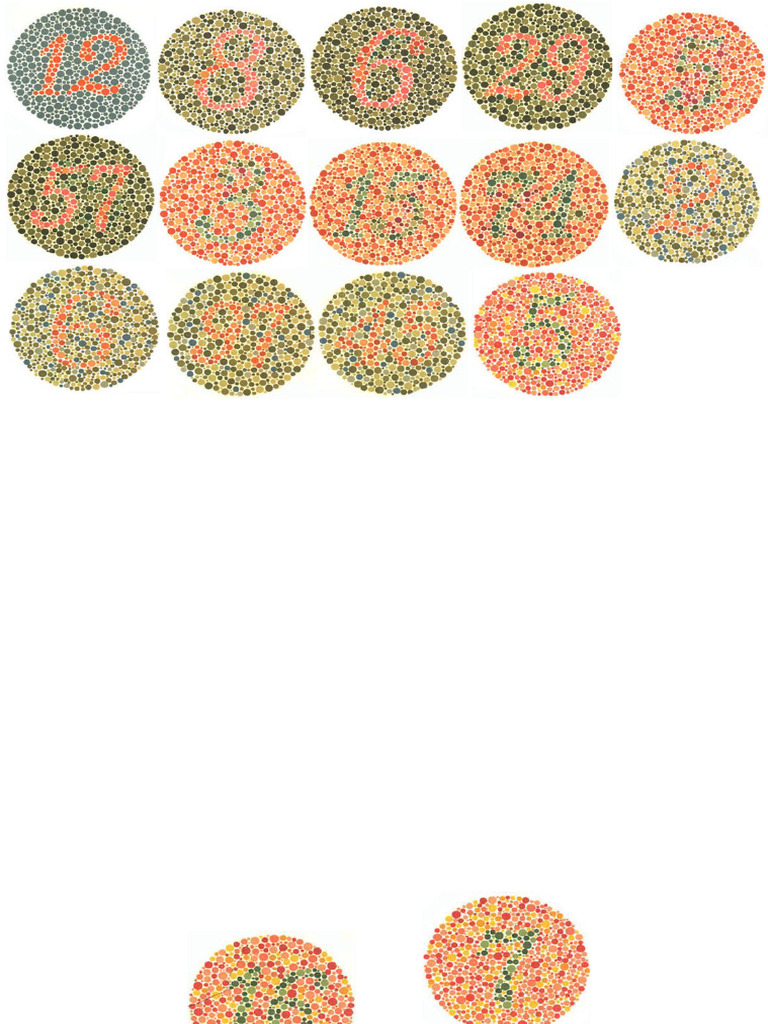 Tarjeta Ishihara 104905 | PDF