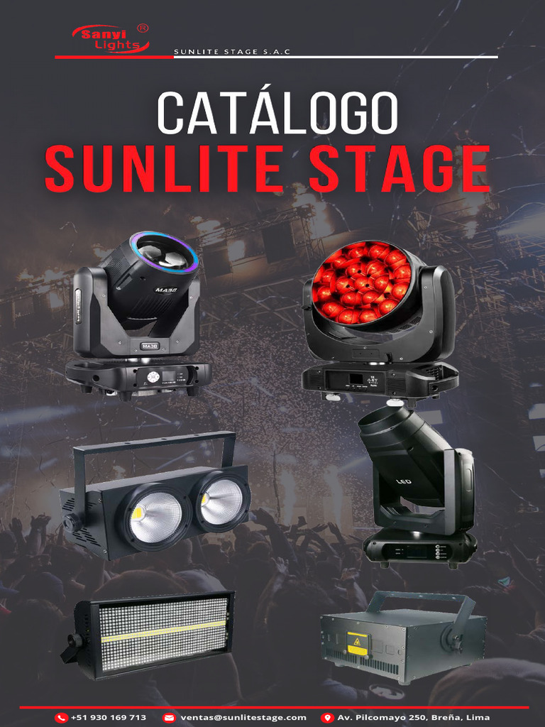 Catálogo Productos Sunlite Stage Sac | PDF
