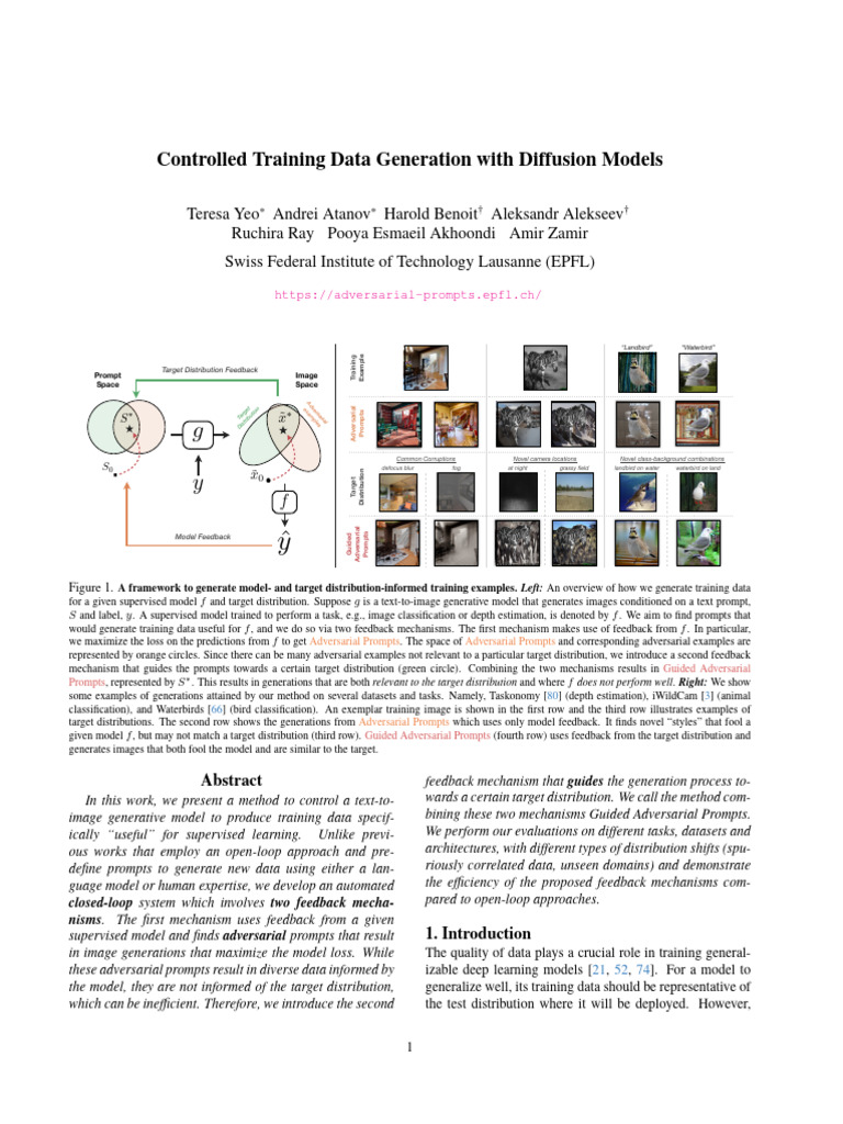 Controlled Training Data Generation With Diffusion Models | PDF