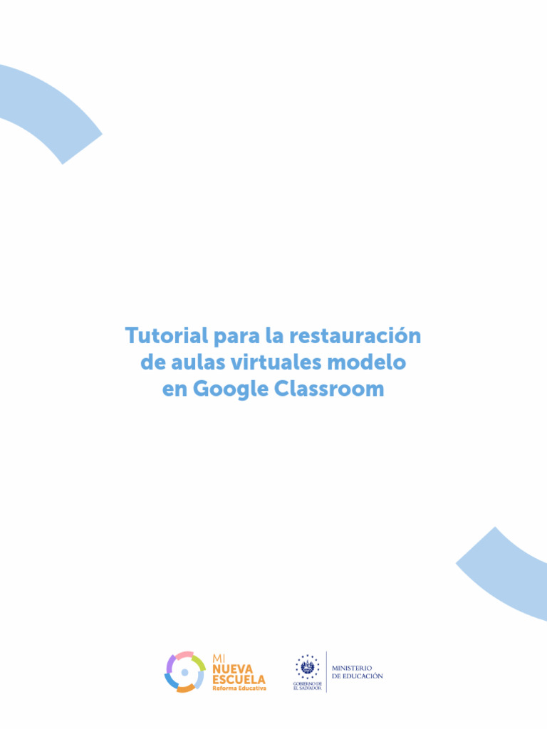 Tutorial para Restauración de Aulas Virtuales Modelo | PDF