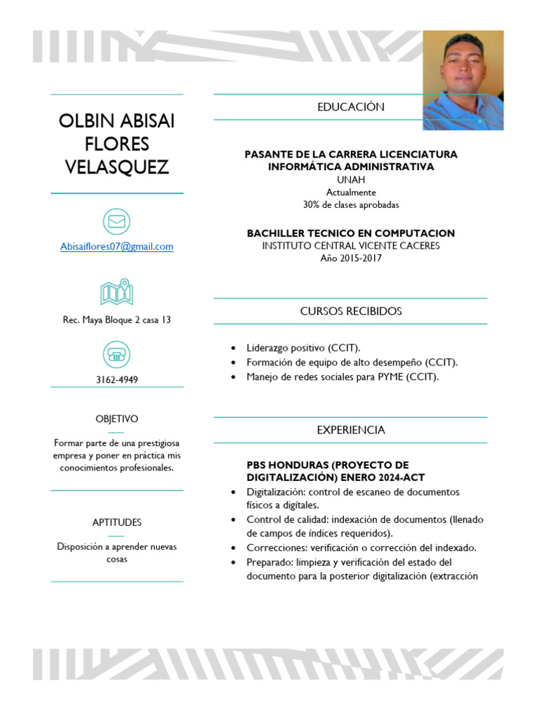 CV Olbin Velasquez | PDF