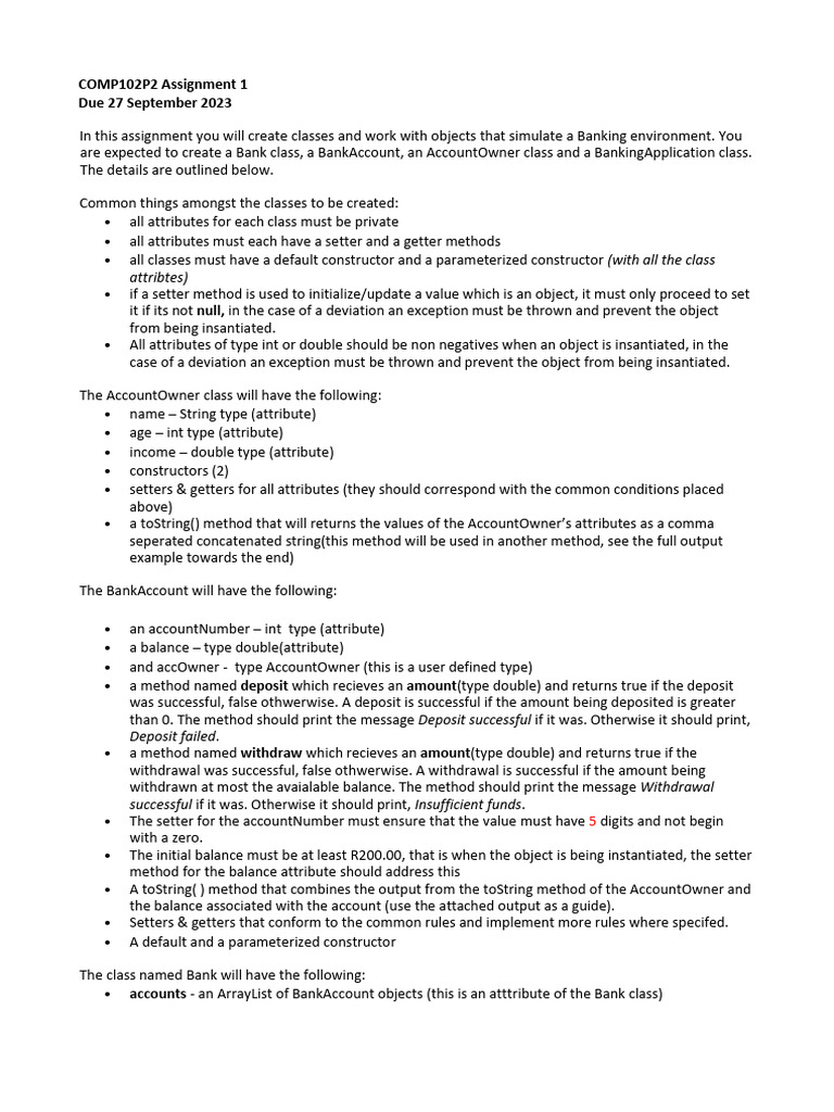 Assignment1 (Updated) | PDF