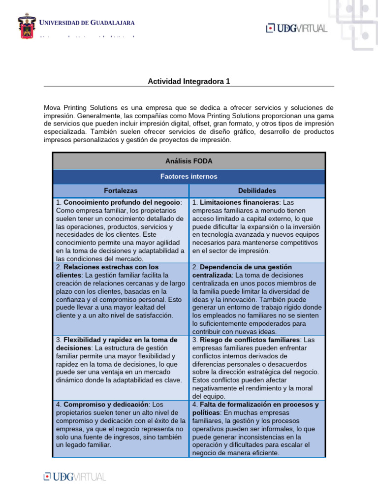 Actividad Integradora 1 | PDF | Business | Calidad (comercial)
