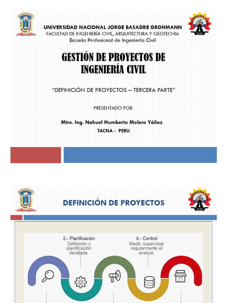 1.3 Definición de Proyecto (3ra Parte) - Diapositivas | PDF | Estudio ...