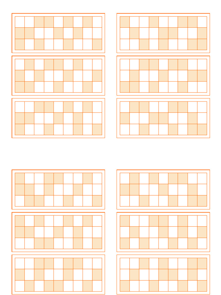 Cartones Bingo 90 Bolas | PDF