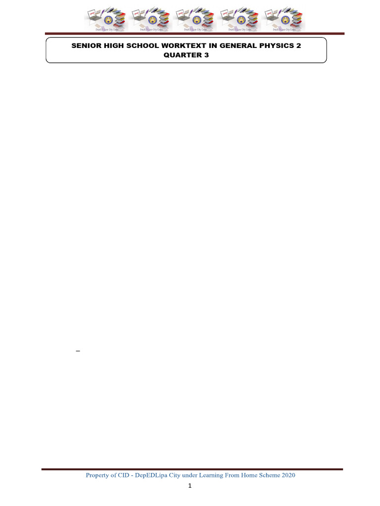 GENERAL PHYSICS 2 Week 2 2nd Sem FOR STUDENTS | PDF