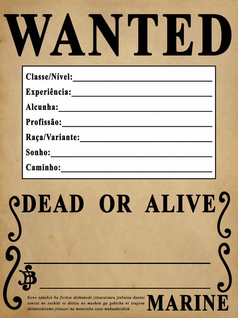 Ficha OP RPG Editável | PDF