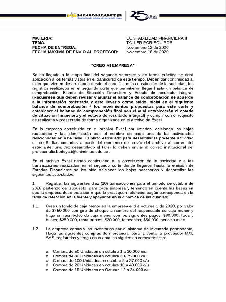 Taller Cfii - Equipos - 2 - 2020 | PDF