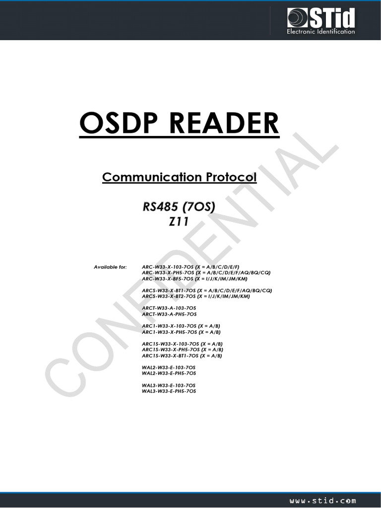 Spec Protocole 7OS OSDP V3.5.1 EN | PDF