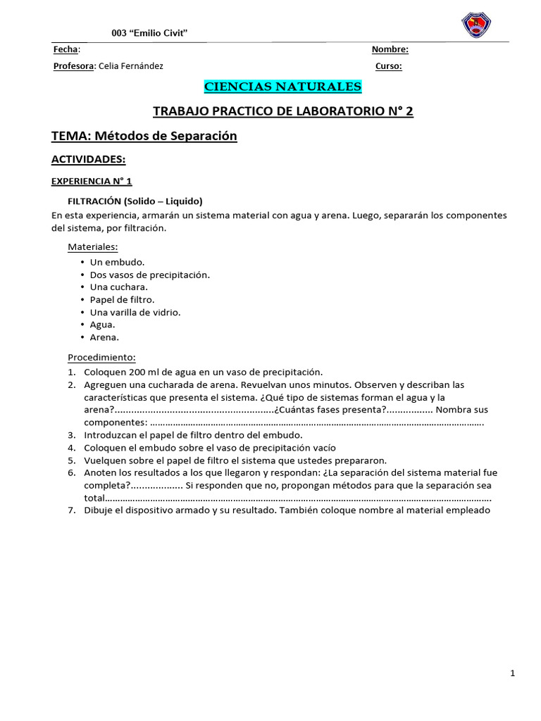 TP Laboratorio 2 Métodos | PDF