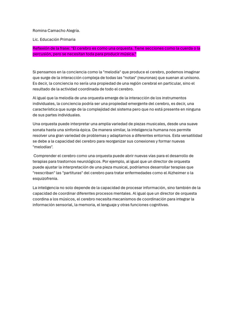 Cerebrosocial Romina Camacho | PDF